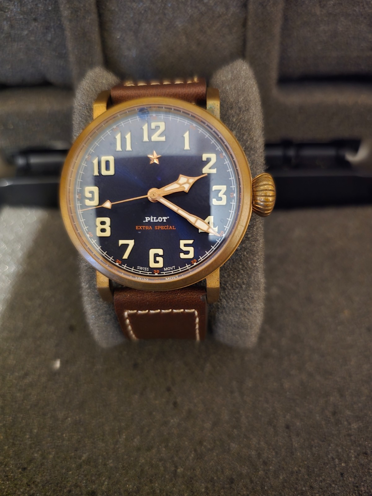 Sugess Pilot Watch 40mm Origin Movement Swanneck - Gem