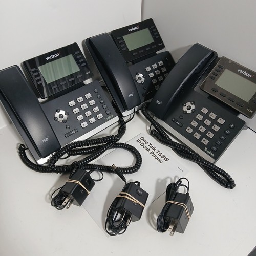 Lot of 3 Yealink Verizon SIP-T53W Prime Business Phone - Verizon ...