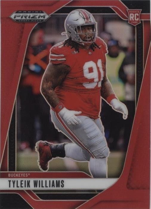 2025 Panini Prizm Draft Picks - Tyleik Williams #82 Red Prizm /399 (RC ...