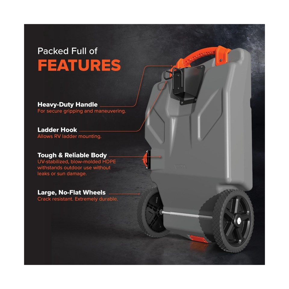 Camco Rhino 36-Gallon Portable Camper / RV Tote Tank - Features Large ...