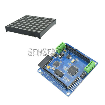 RGB Matrix Module Driver Board LED Display 8x8 + Dot Matrix for Arduino ...