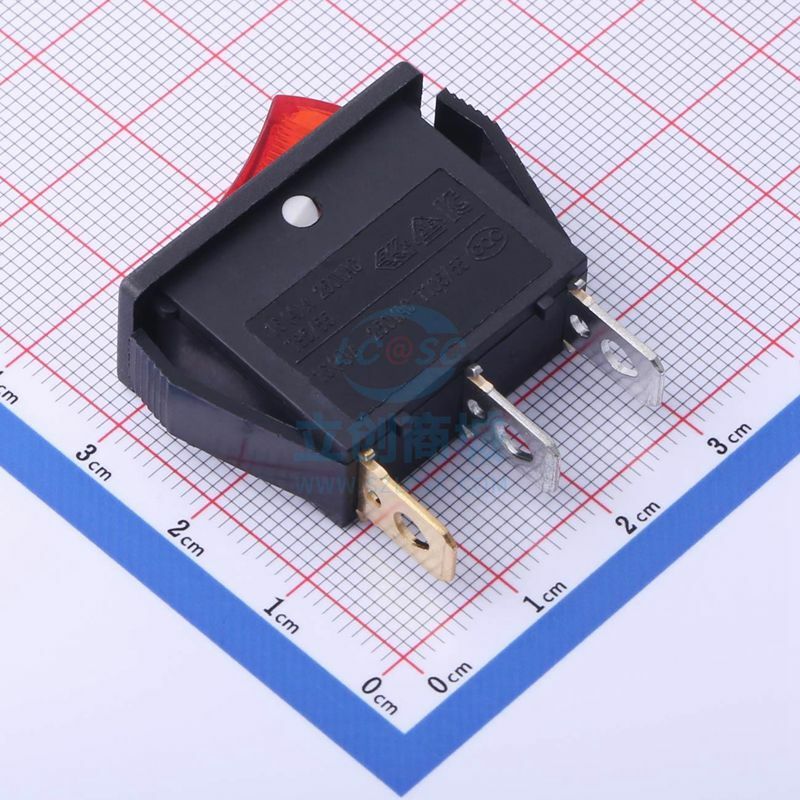 Red light LECI RS606 Rocker Switch 3Pins 3Positions 16(4)A 125/250VAC ...