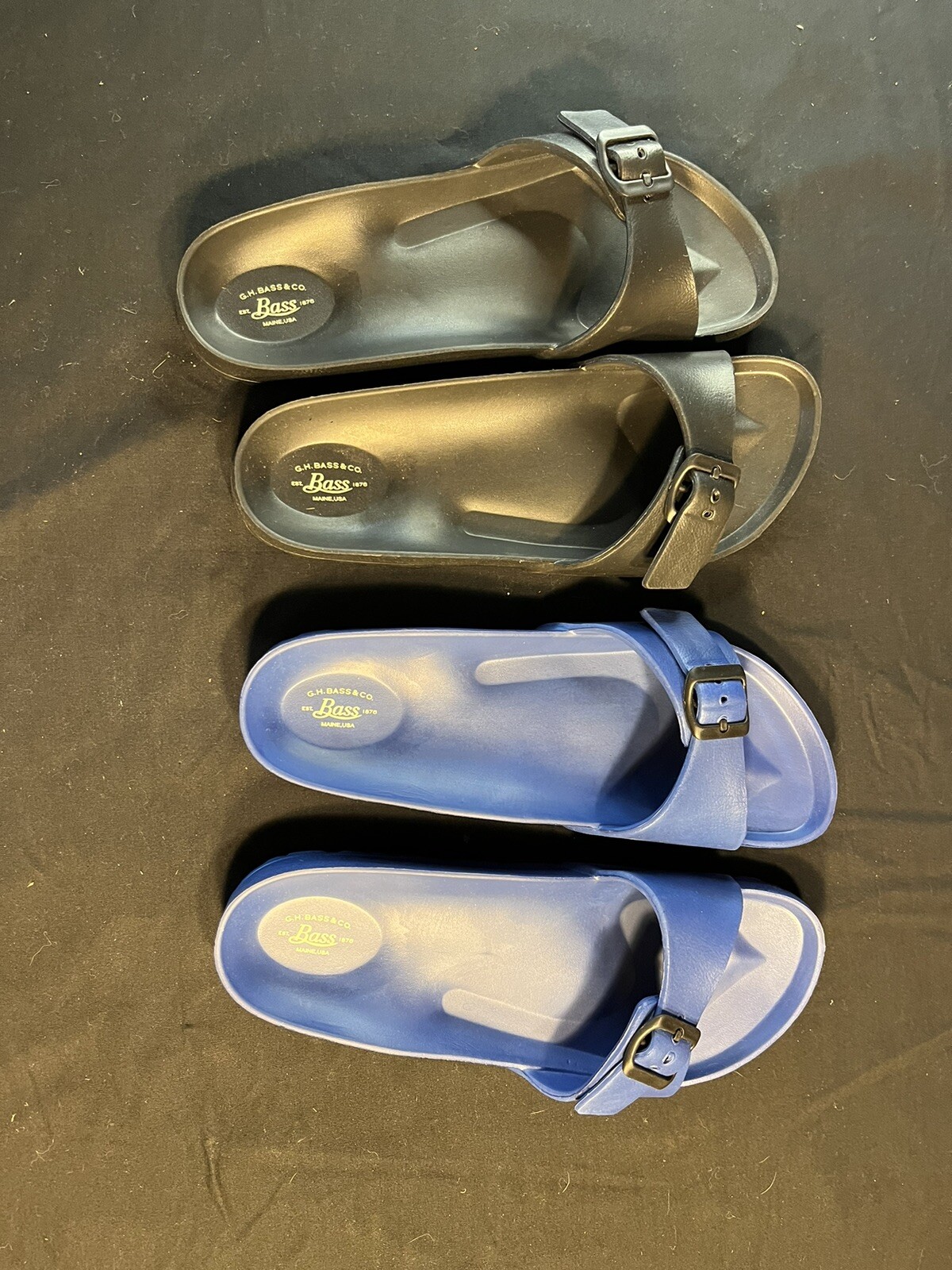 GH Bass Size 11 Flip Flops. 2 Pairs. Black And Blue | eBay