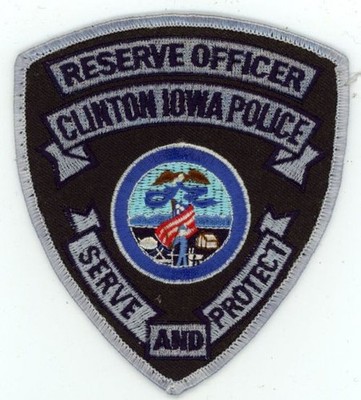IOWA IA CLINTON POLICE RESERVE OFFICER NICE SHOULDER PATCH SHERIFF | eBay