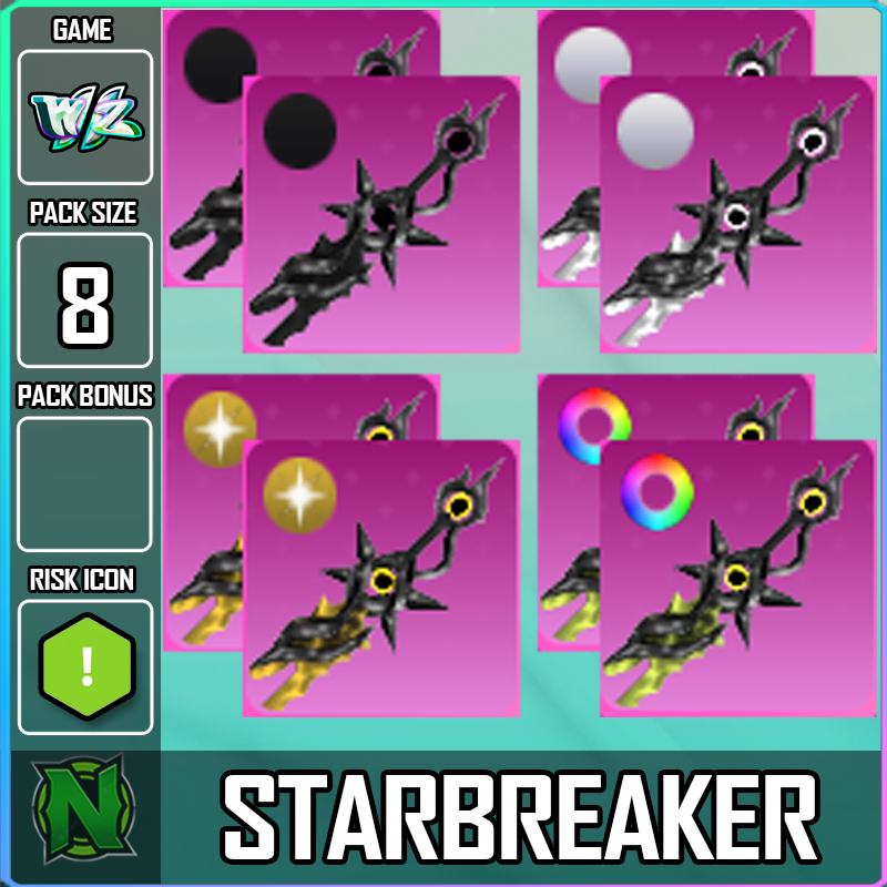 World Zero WZ - 8 PACK - STARBREAKER GREATSWORDS SKINS - TWO OF EACH | eBay