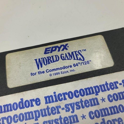 Epyx World Games for Commodore 64/128 Disk / 5.25" Floppy Diskette | eBay