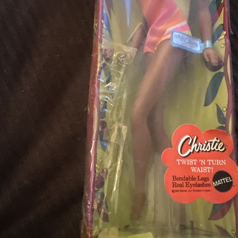 1970 MATTEL TWIST & TURN CHRISTIE DOLL (BARBIE'S FRIEND) IN BOX RARE ...