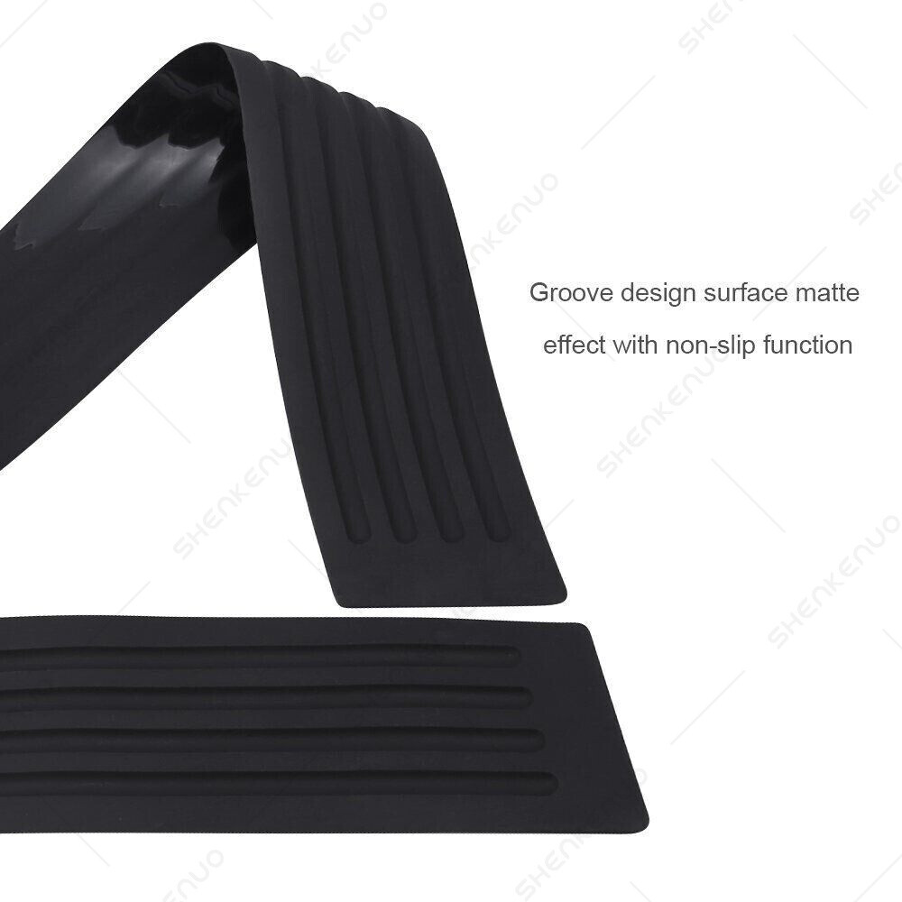 Rear Bumper Guard Rubber Protector Trim Cover Scuff Car Trunk ...