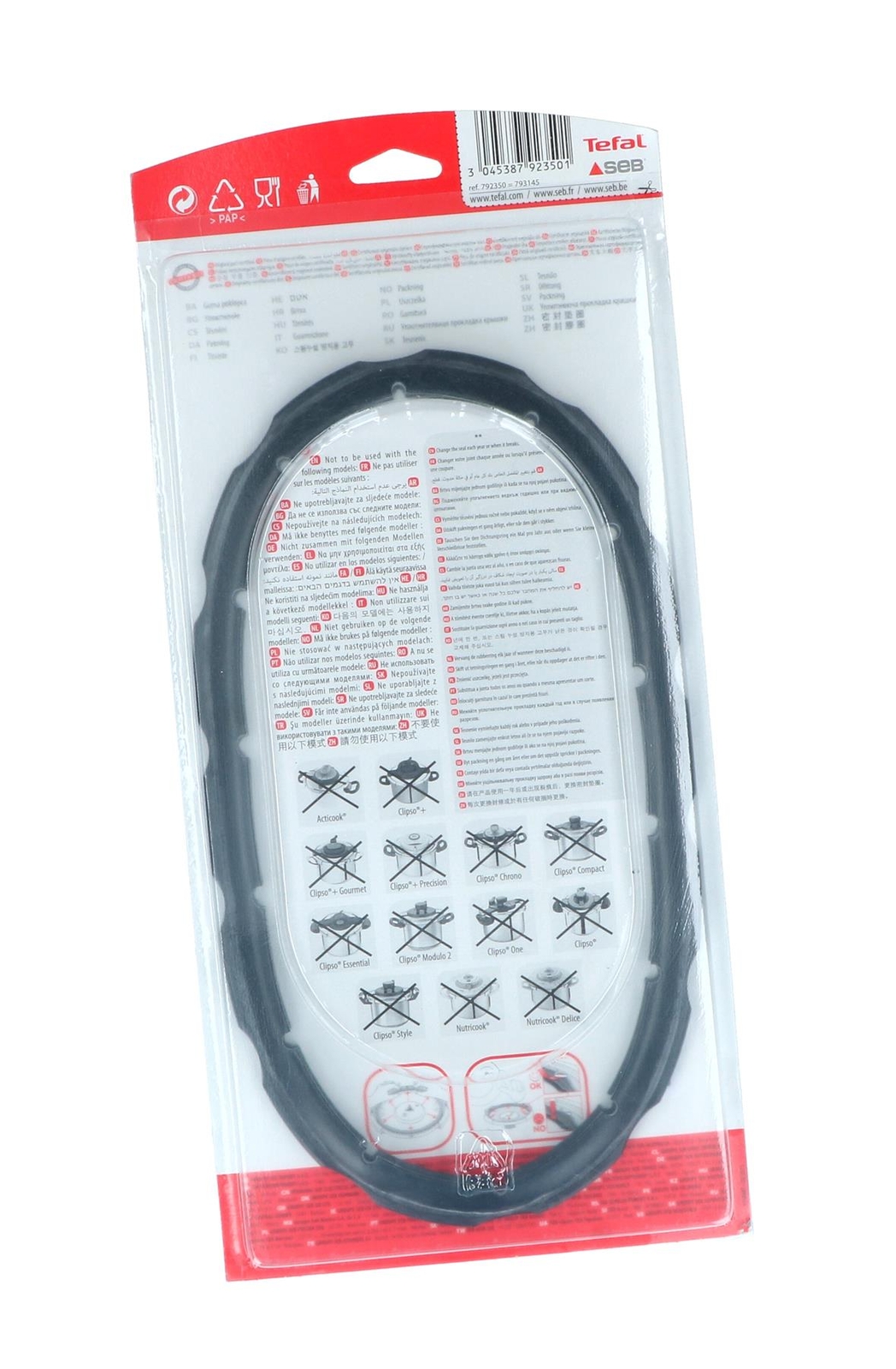 Genuine TEFAL Pressure Cooker Seal Gasket For Jamie Oliver 6L P4110769 ...