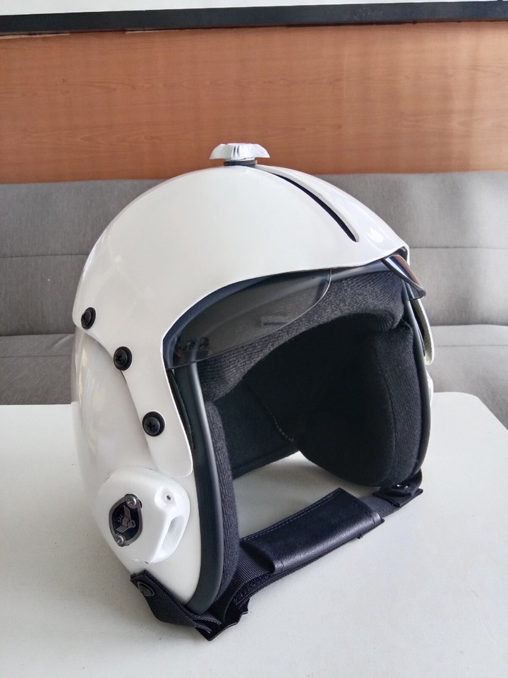 PLAIN WHITE HGU-33 FLIGHT HELMET MOVIE PROP PILOT NAVAL AVIATOR USN | eBay