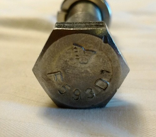 22MM x 100MM stainless steel hex bolts F593D with stainless nut+ washer ...