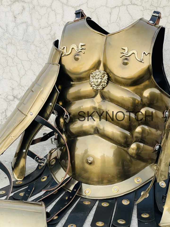 Medieval 300 Spartan Muscle Set Roman Spartan Suit Spartan Steel Armor ...