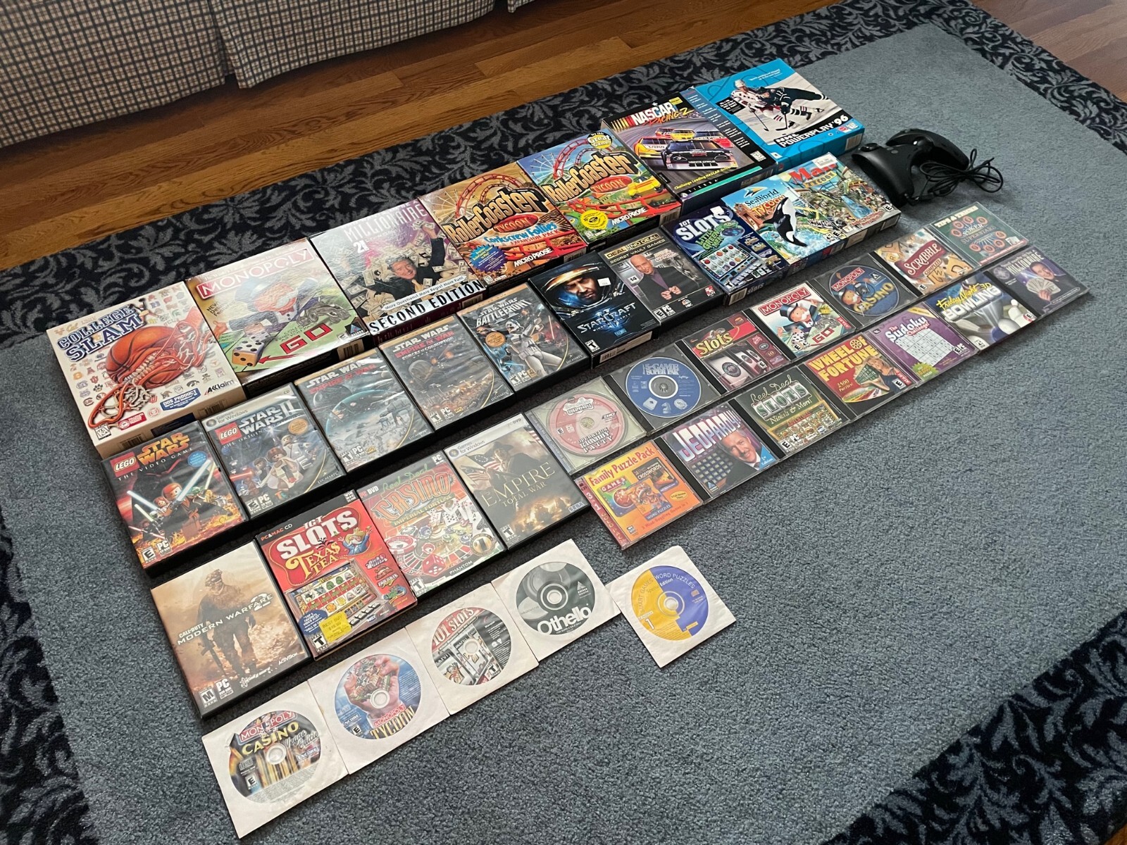 40 Vintage, Some Big Box, PC CD-ROM Games, Huge Lot w/Various Family ...