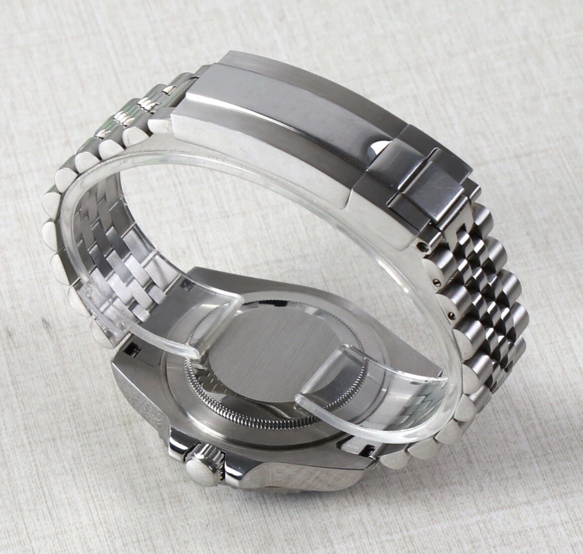 CUSTOM NH34 WATCH MOD “Batman” DIVER GMT 40 MM AUTOMATIC SILVER ...