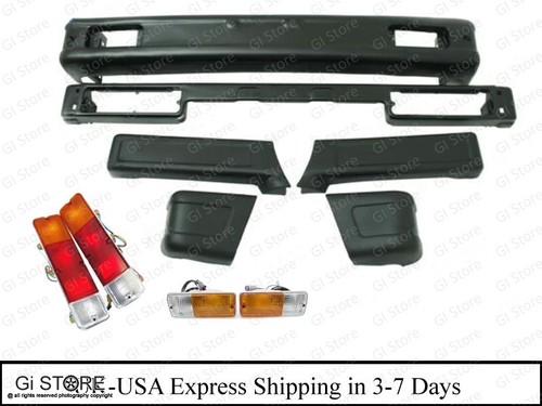 Front & Rear Bumper With Protector Set Suzuki Samurai SJ410 SJ413 ...
