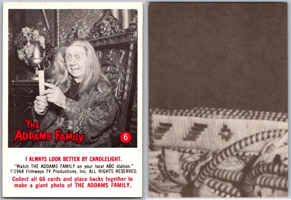 1964 Donruss THE ADDAMS FAMILY Trading Cards - U Pick Complete Your Set ...