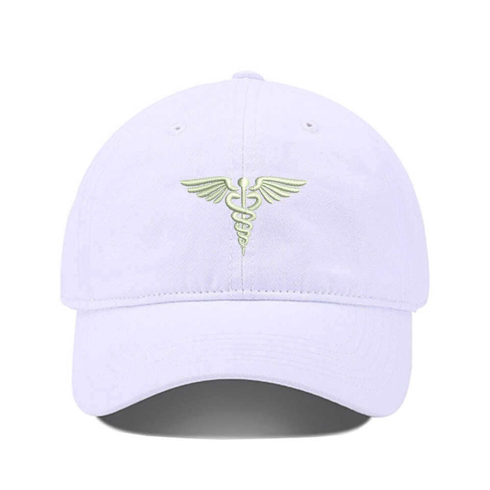 Medical Symbol Unisex Embroidery Baseball Cap Washed Cotton Embroidered ...