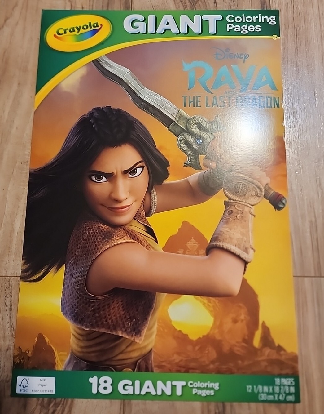 Crayola Giant Coloring Pages" 12 1/8 IN"X18 7/8"-Disney RAYA &The Last ...