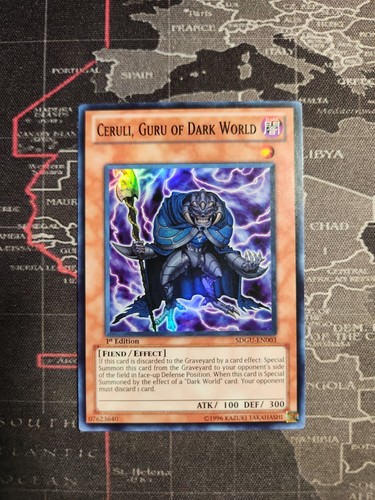 Ceruli, Guru Of Dark World SDGU-EN003 - Super Rare - 1st - Yugioh | eBay