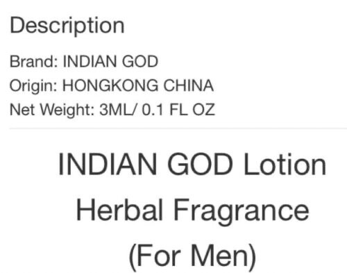 Indian God Lotion Spray | eBay