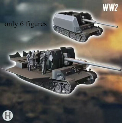 1/35 Scale Ww2 German Tank 6 Soldiers Figure Resin Model Kit | eBay