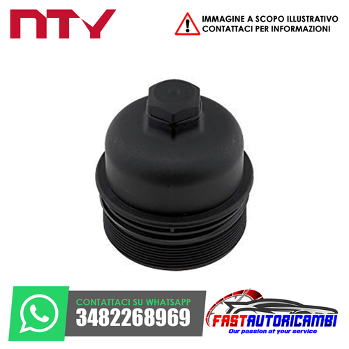 COPERCHIO FILTRO OLIO NTY CCL-CT-008 CITROEN C5 C6 C8 PEUGEOT 407 507 ...