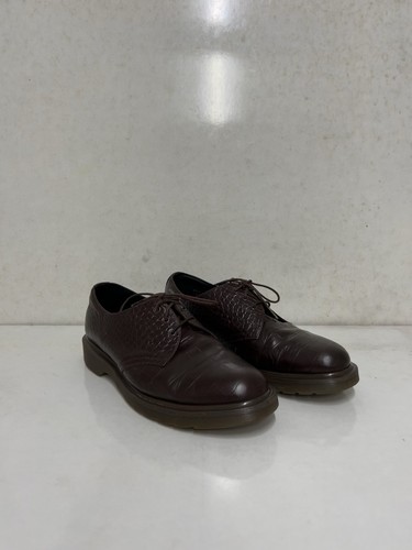 DOC DR. MARTENS 10078 Brown Leather Croc Crocodile Unique Rare 1461 | eBay