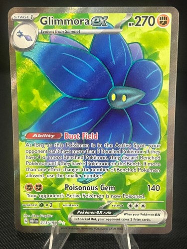 Pokemon TCG Glimmora EX #231/197 (Full Art) Obsidian Flames | eBay