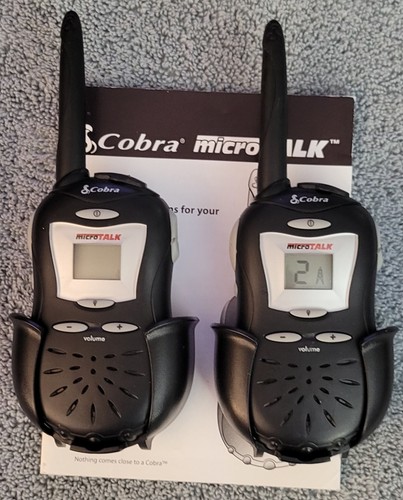 2 x Cobra MicroTalk FRS 110 Two Way Radio Walkie Talkies * Only 1 works ...