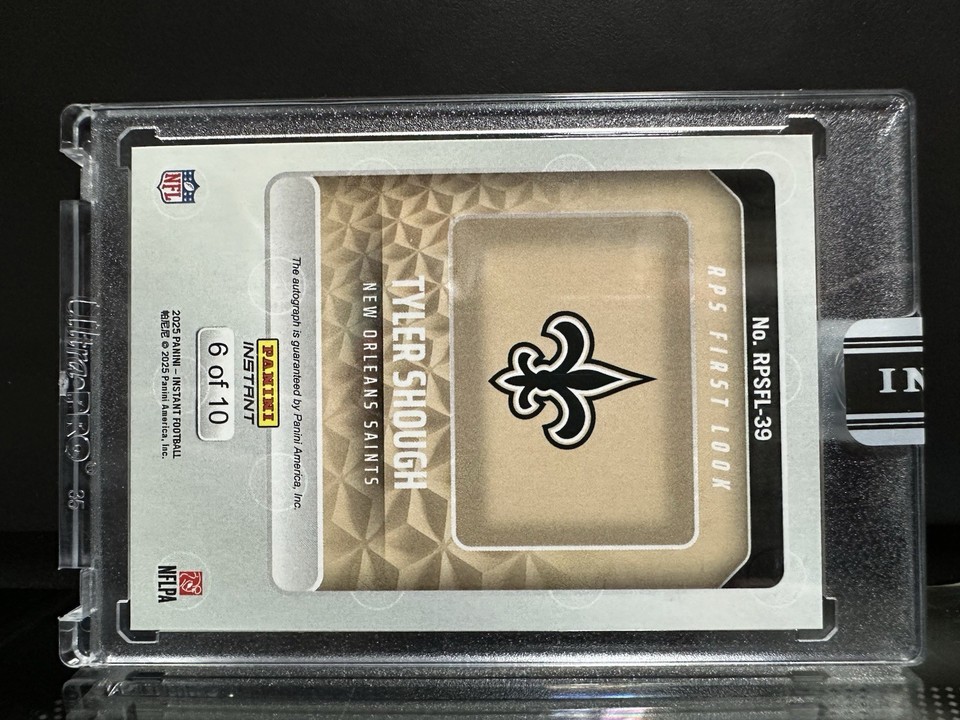 2025 Panini NFL Rookie Premiere Tyler Shough 1st Pro Uni Auto Jersey ...