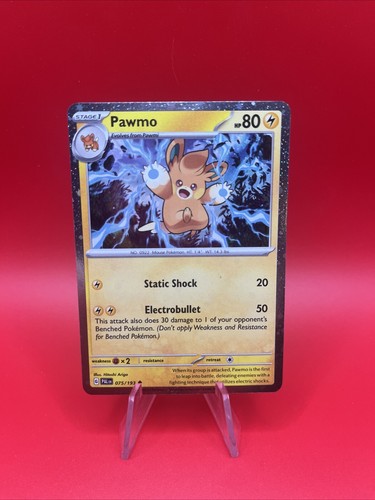 NM Pokemon Pawmo Promo Card Cosmos Holo 075 Paldea Adventure Chest | eBay
