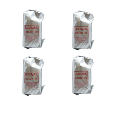 4x Original Lexmark Encre Cartouche 60 pour Z12 Z32 Z22 Acer M610 ...