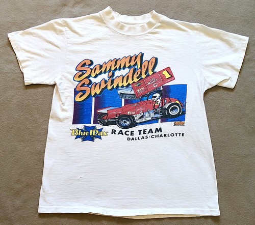 Vintage 1984 Sammy Swindell Blue Max Single Stitch Sprint Car Tee Size ...