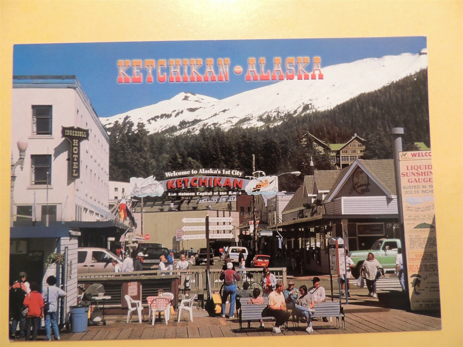 Ketchikan Alaska vintage postcard street view downtown | eBay