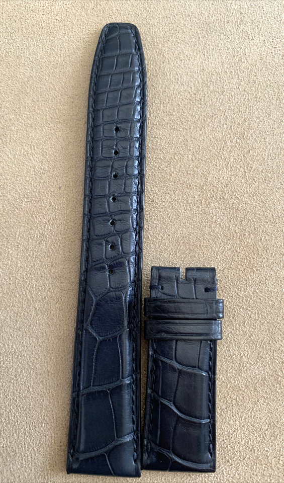IWC Watch Strap A56154 20 x 18 Navy Blue Alligator 55x135 Authentic ...