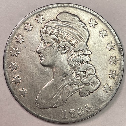 1835 Capped Bust Half Dollar Choice Extremely Fine XF+ Coin #18495 | eBay