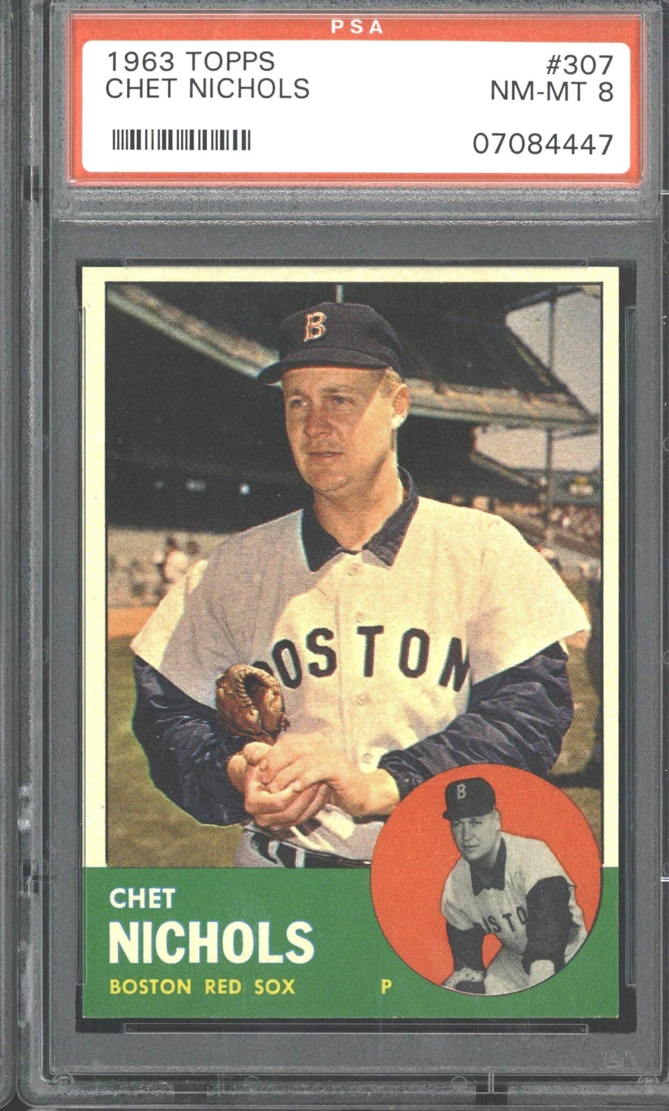 1963 Topps #307 Chet Nichols - PSA 8 | eBay