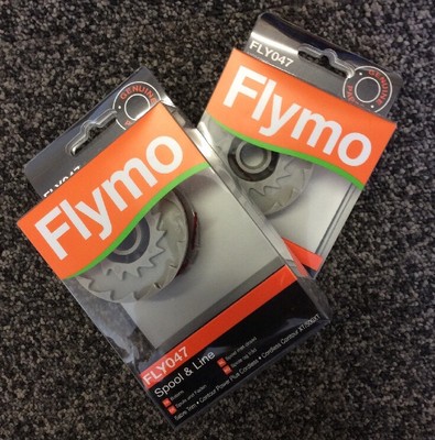 2 x Flymo Sabre trim Contour cordless FLY047 spool & line Contour Power ...