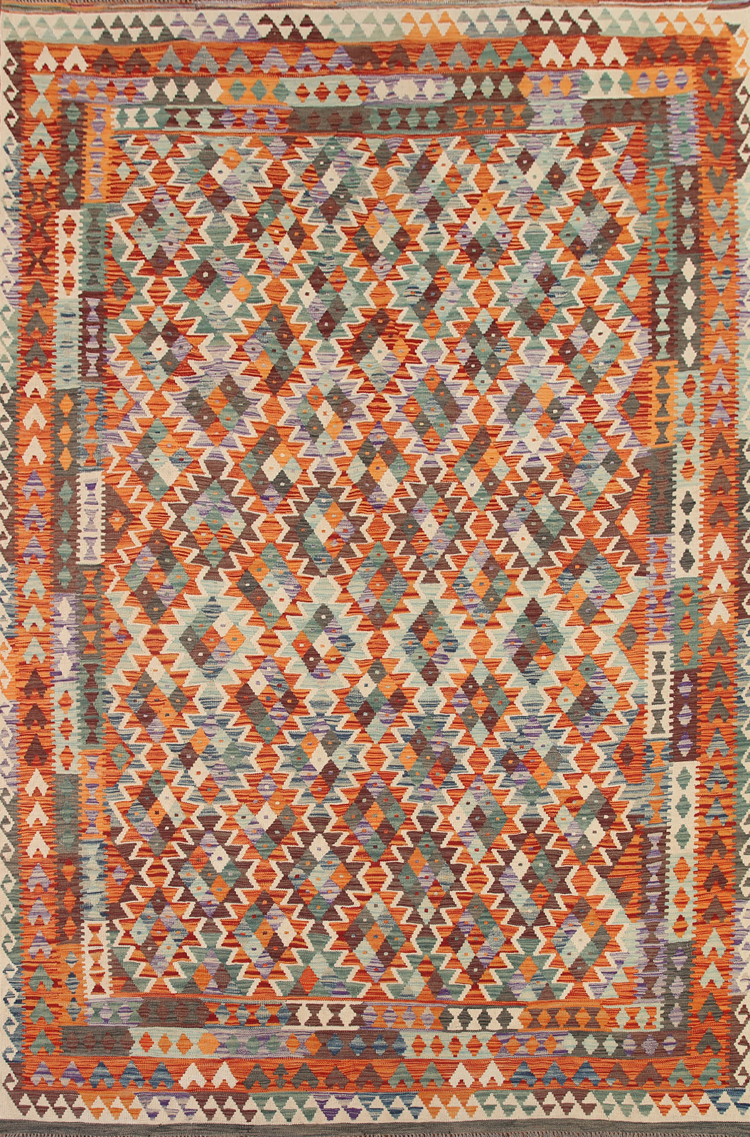 Dual-Sided Kilim Kelim Rugs Flatweave Wool Carpet 9x11 ft | eBay