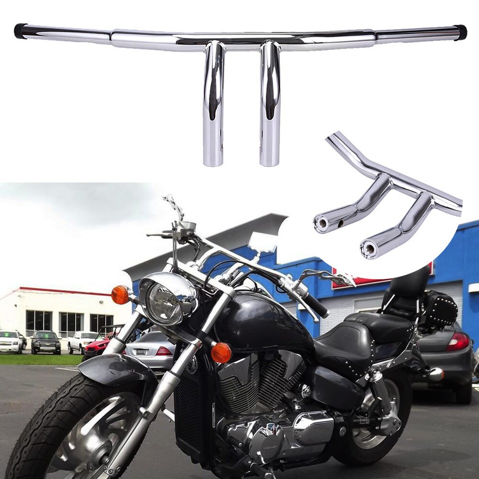 1" 7/8" Motorcycle Handlebars Drag Z Bar For Harley Honda Yamaha Suzuki ...
