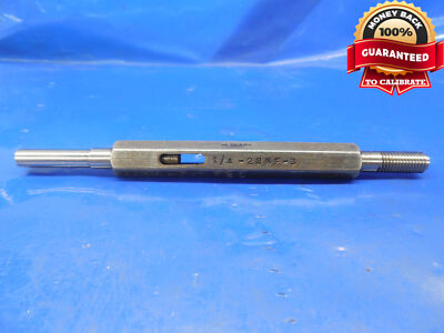 1/4 28 NF 3 SET THREAD PLUG GAGE .25 GO ONLY P.D. = .2204 1/4-28 .250 ...