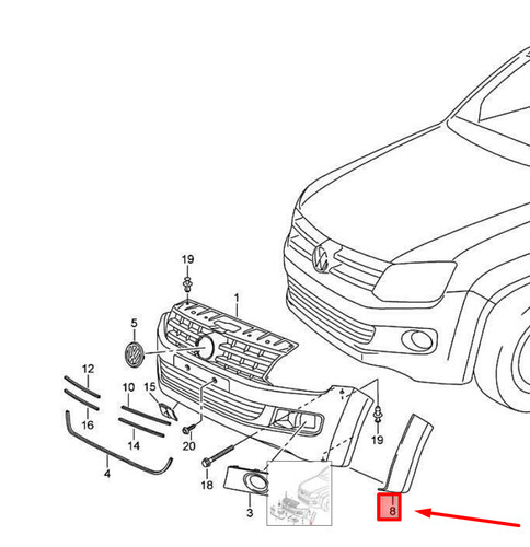 NEW VW AMAROK FRONT LEFT WHEEL COVER 2HH853727GRU OEM NO IMPORT DUTIES ...