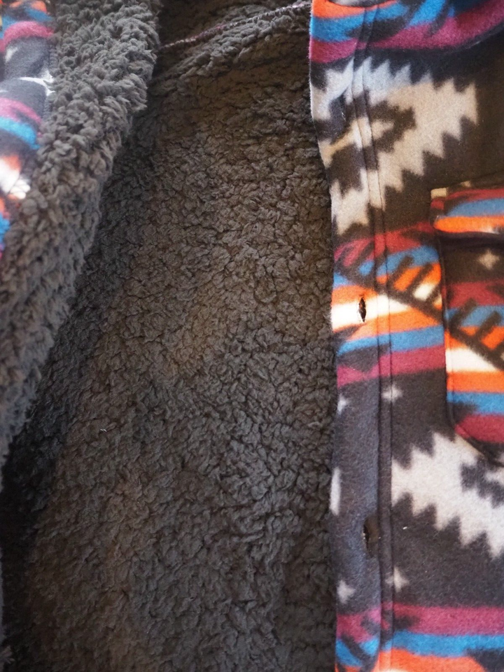 Apparel Collection Deluxe Sherpa Lined Aztec Southwestern Men's Shacket ...