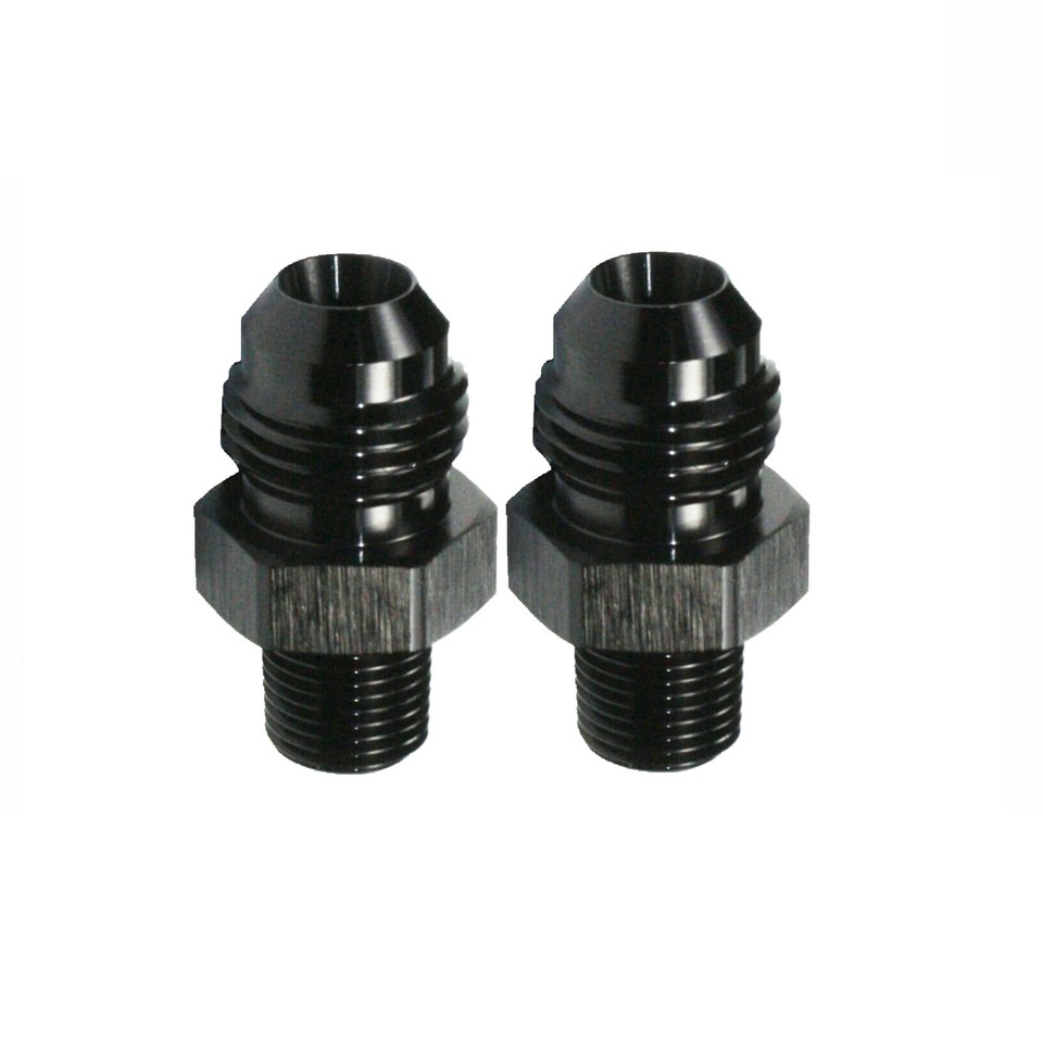 90 Degree 4AN 6AN 8AN 10AN to 1/4 3/8 1/2 NPT Male Fitting Straight ...