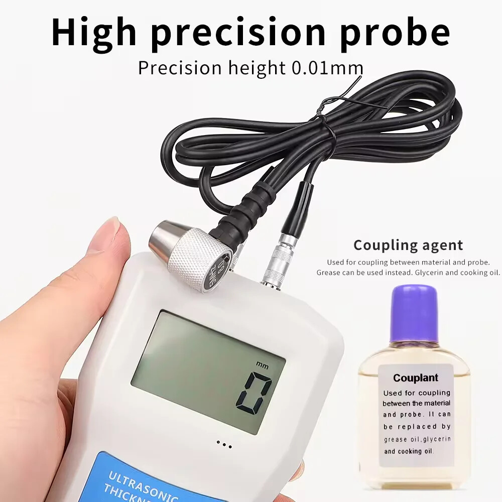 Double Precision Ultrasonic Thickness Gauge Pipe Wall Thickness Gauge ...