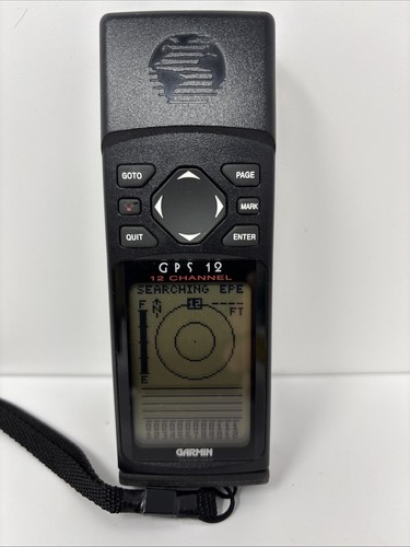 GARMIN GPS 12 - 12 Channel GPS Handheld Outdoor Hiking Navigator Powers ...