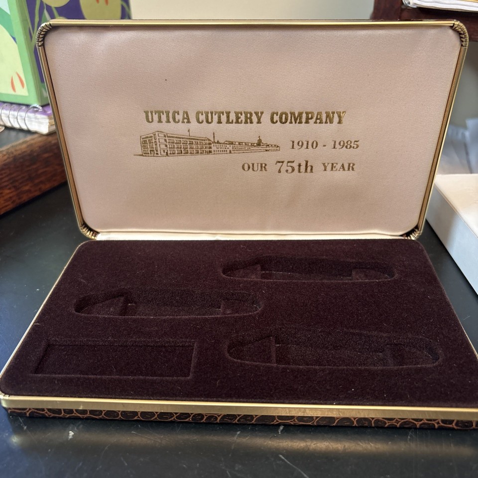 Vintage Utica Cutlery Company Empty Display Case 75th Anniversary 1910 ...