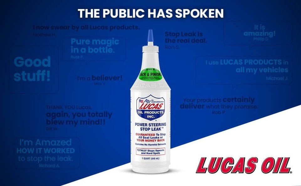 Lucas Oil 10011 Power Steering Stop Leak 1 Qt Bottle | eBay