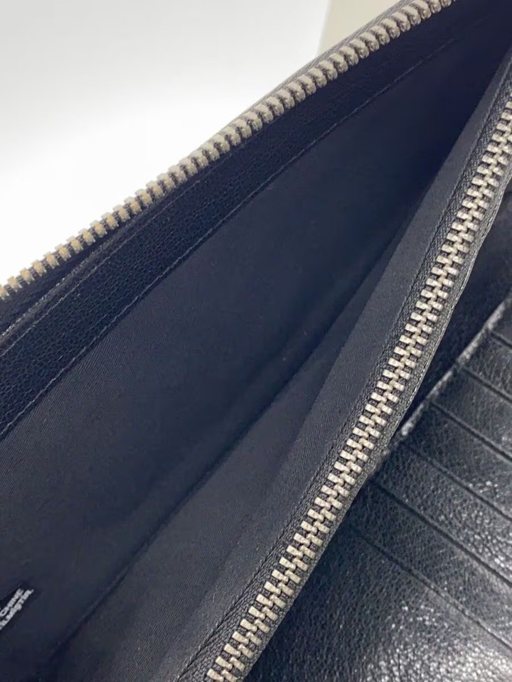 DIESEL Round Zip Long Wallet Leather Black Men's | eBay