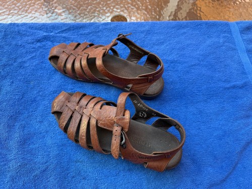 Mephisto Sam Fisherman Sandals Size 42 (US Men's Size 9) Brown Leather ...